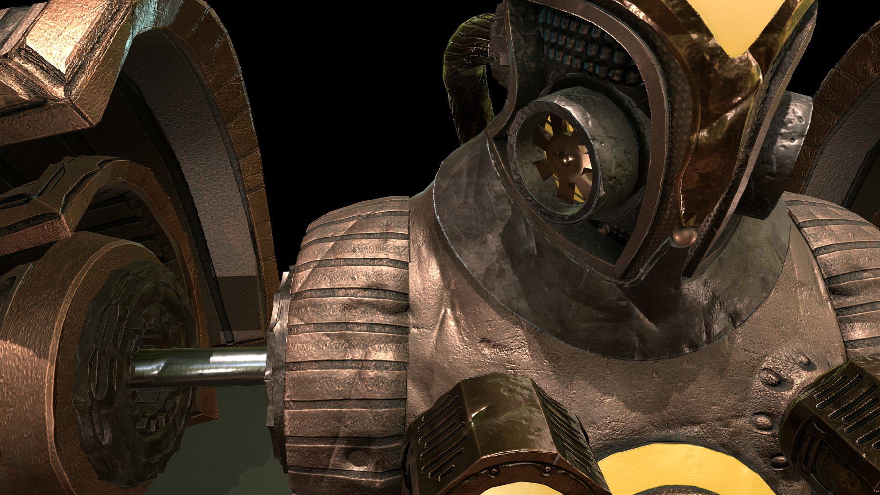 ArtStation - The mechanical Golem | Game Assets