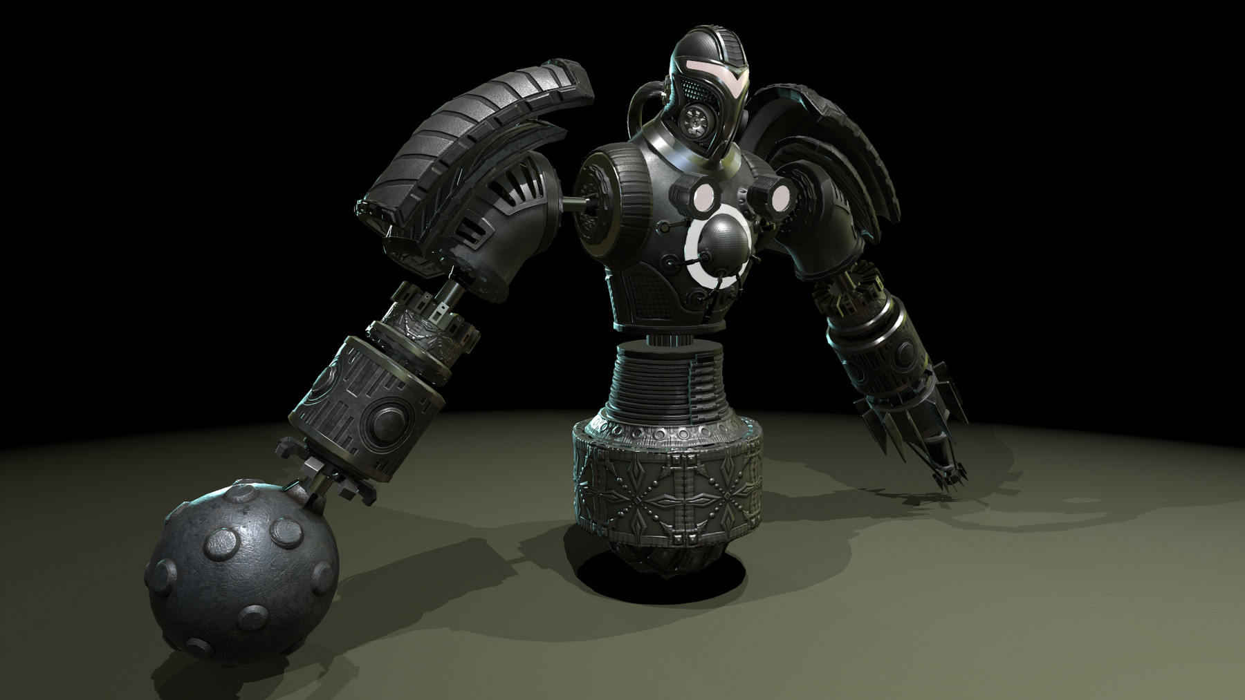 ArtStation - The mechanical Golem | Game Assets