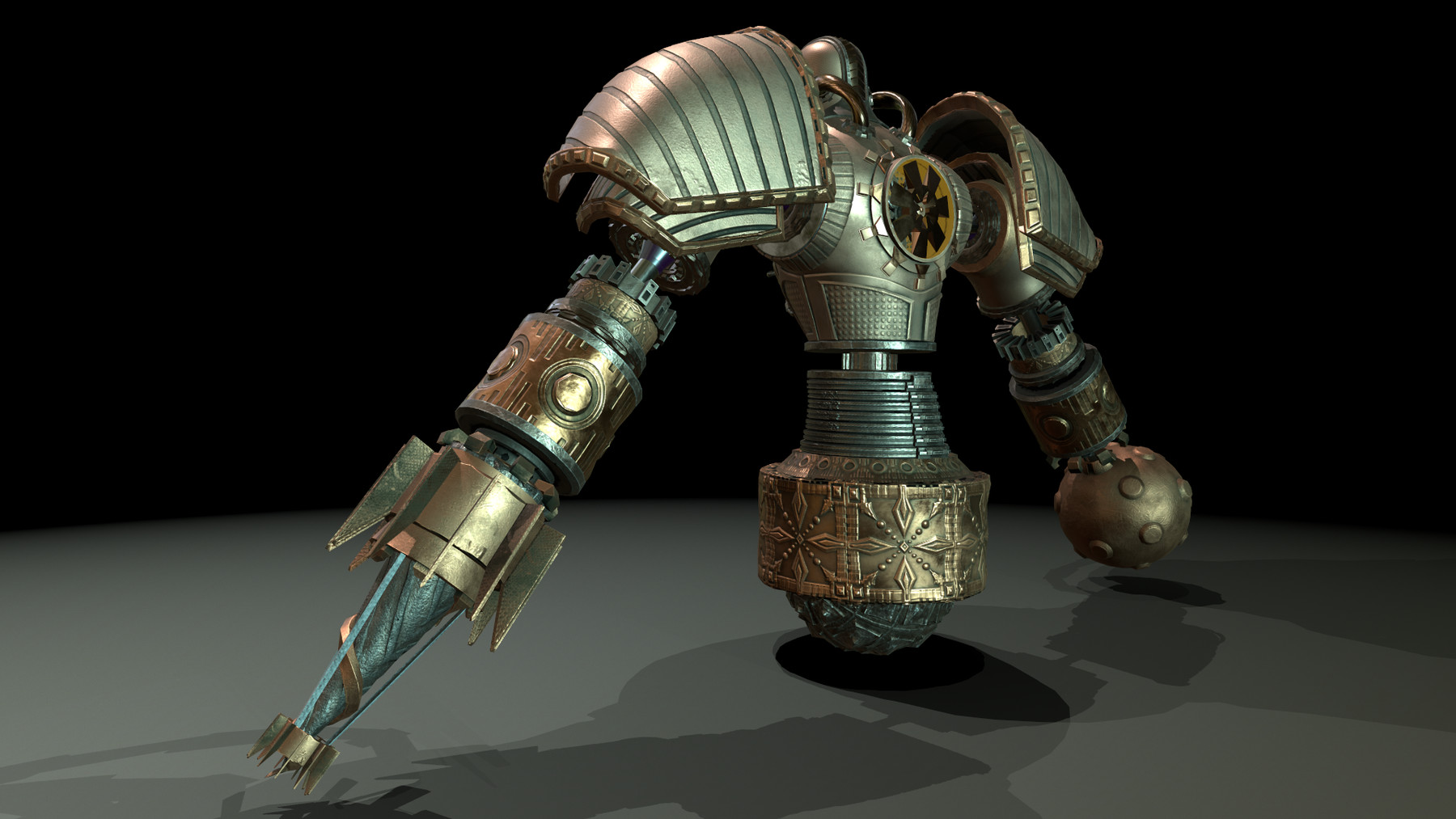 ArtStation - The mechanical Golem | Game Assets