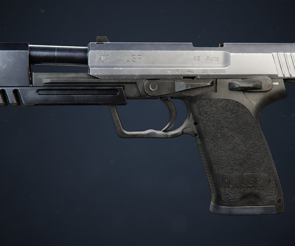 ArtStation - H&K USP Match Handgun | Game Assets