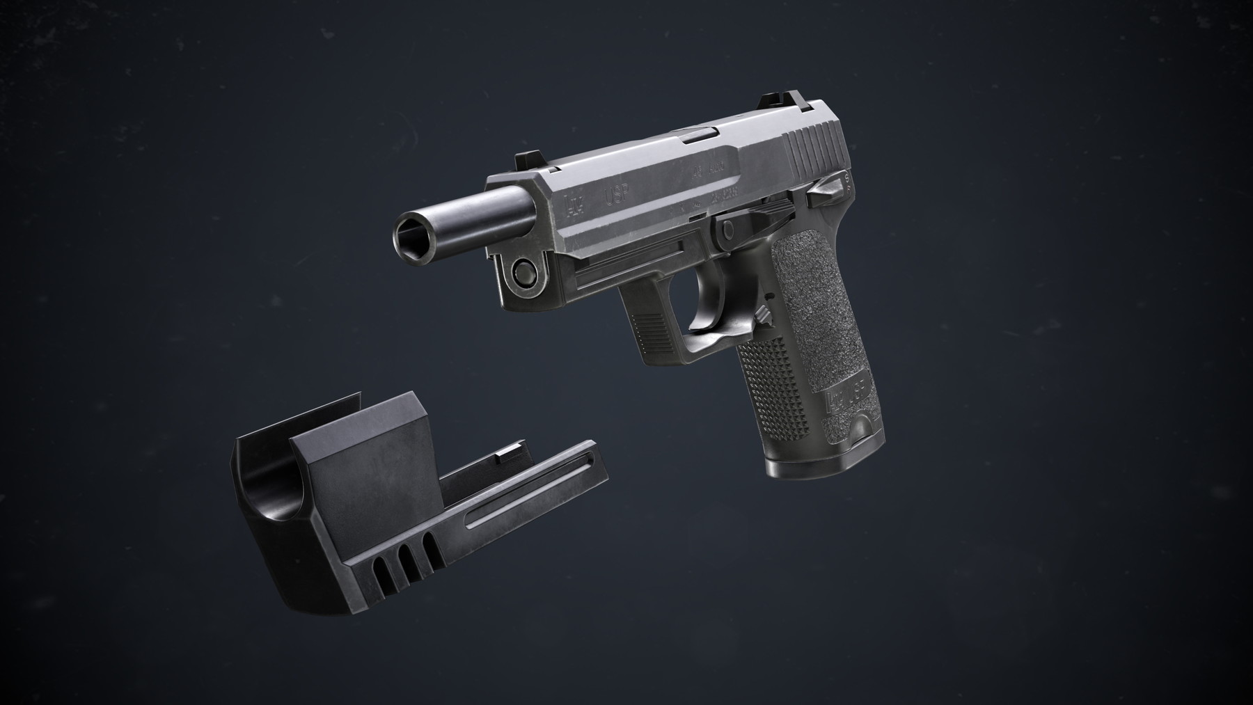 ArtStation - H&K USP Match Handgun | Game Assets