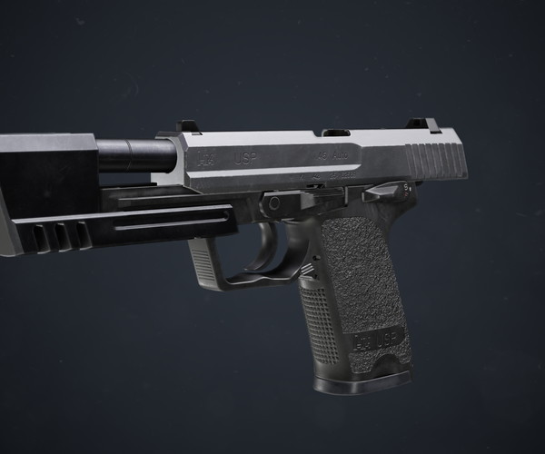 ArtStation - H&K USP Match Handgun | Game Assets