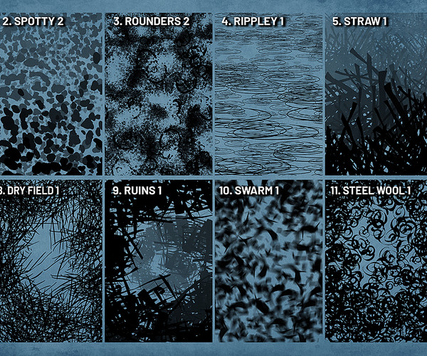 ArtStation - SHIDOOK BRUSH PACK 8 (Photoshop CS6+) | Brushes