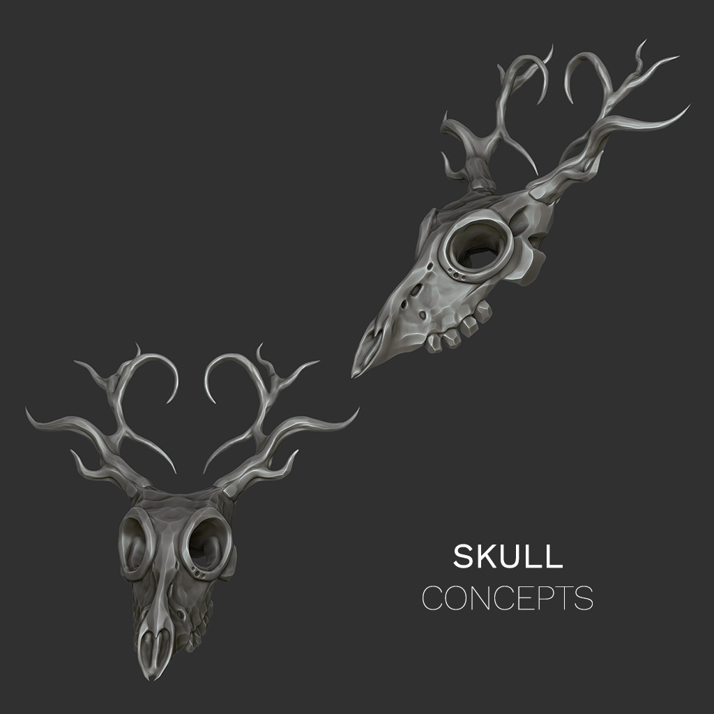 ArtStation - Skull stylized concepts | Resources