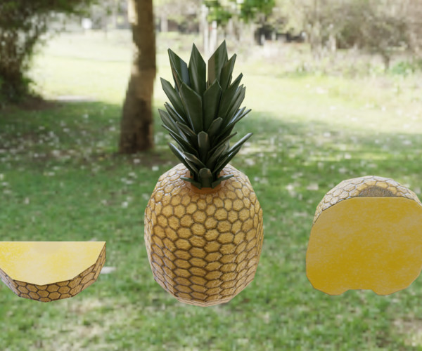 ArtStation - Pineapple 3D Model | Game Assets