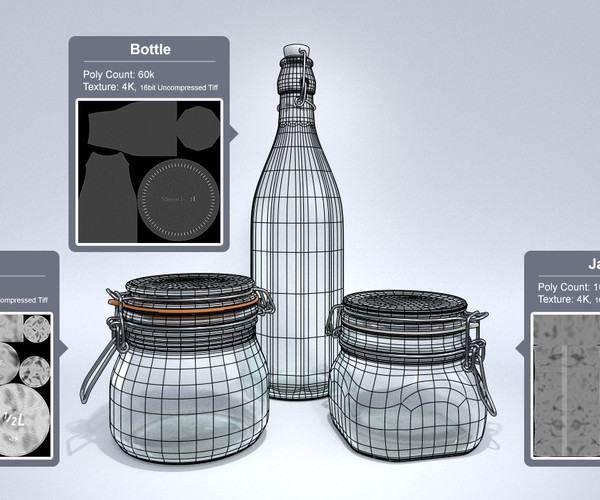 ArtStation - Clamp Jar, Bottle + Animation | Resources