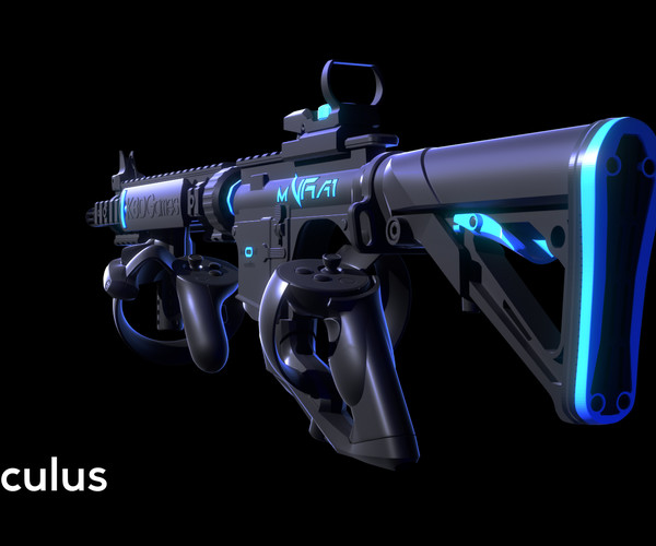 ArtStation - mVRa1 Gun Stock Mo.1 for oculus rift 3D Print Data | Resources