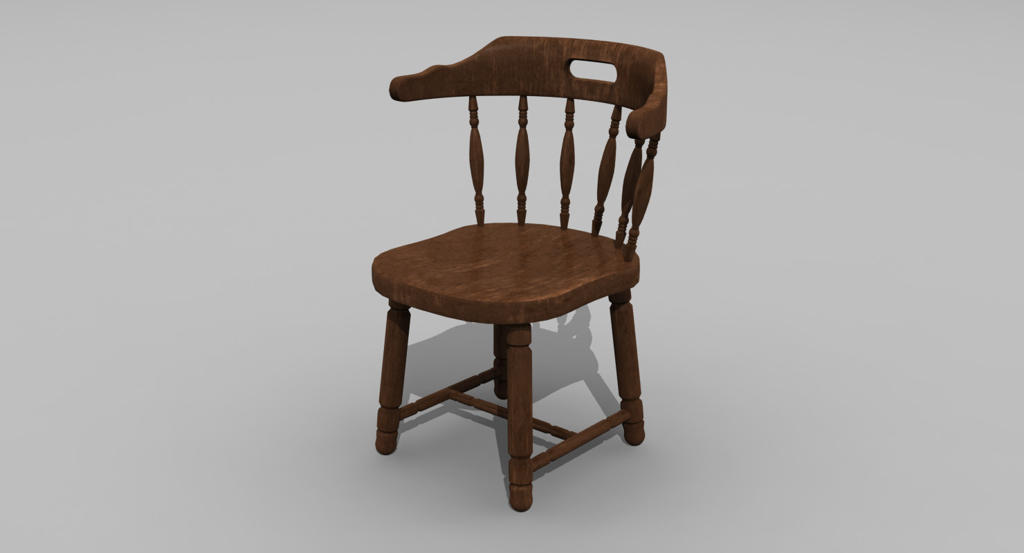 ArtStation - Worn wooden chair | Resources