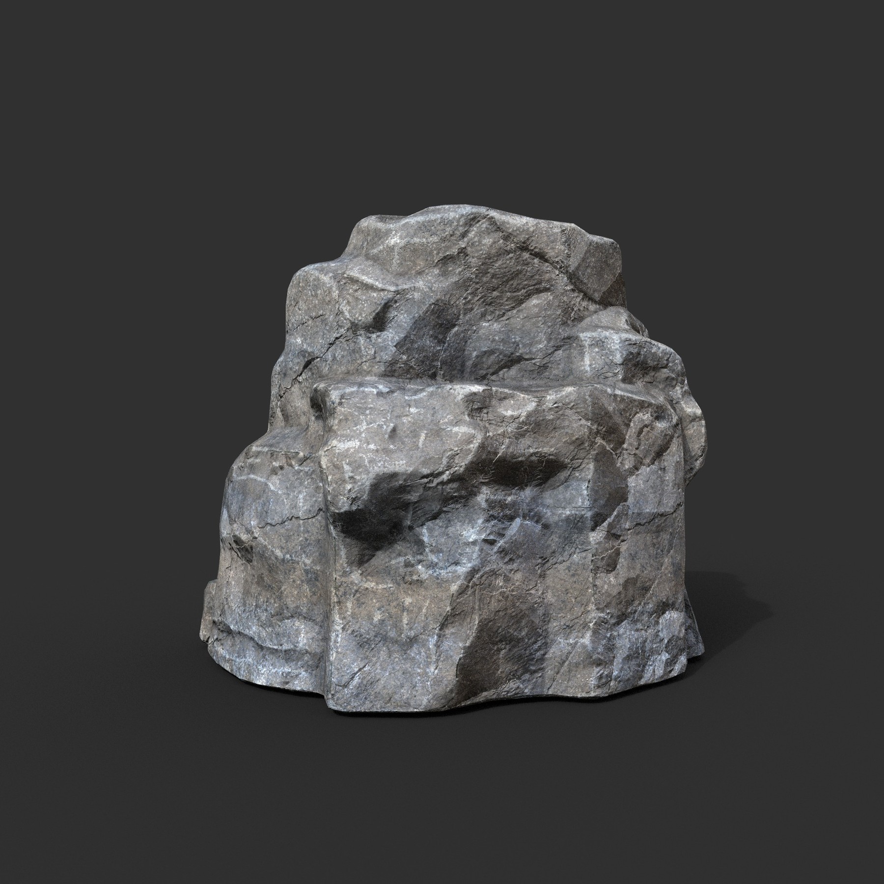 ArtStation - Low poly Gray Cliff Rock 2020 Package B | Game Assets