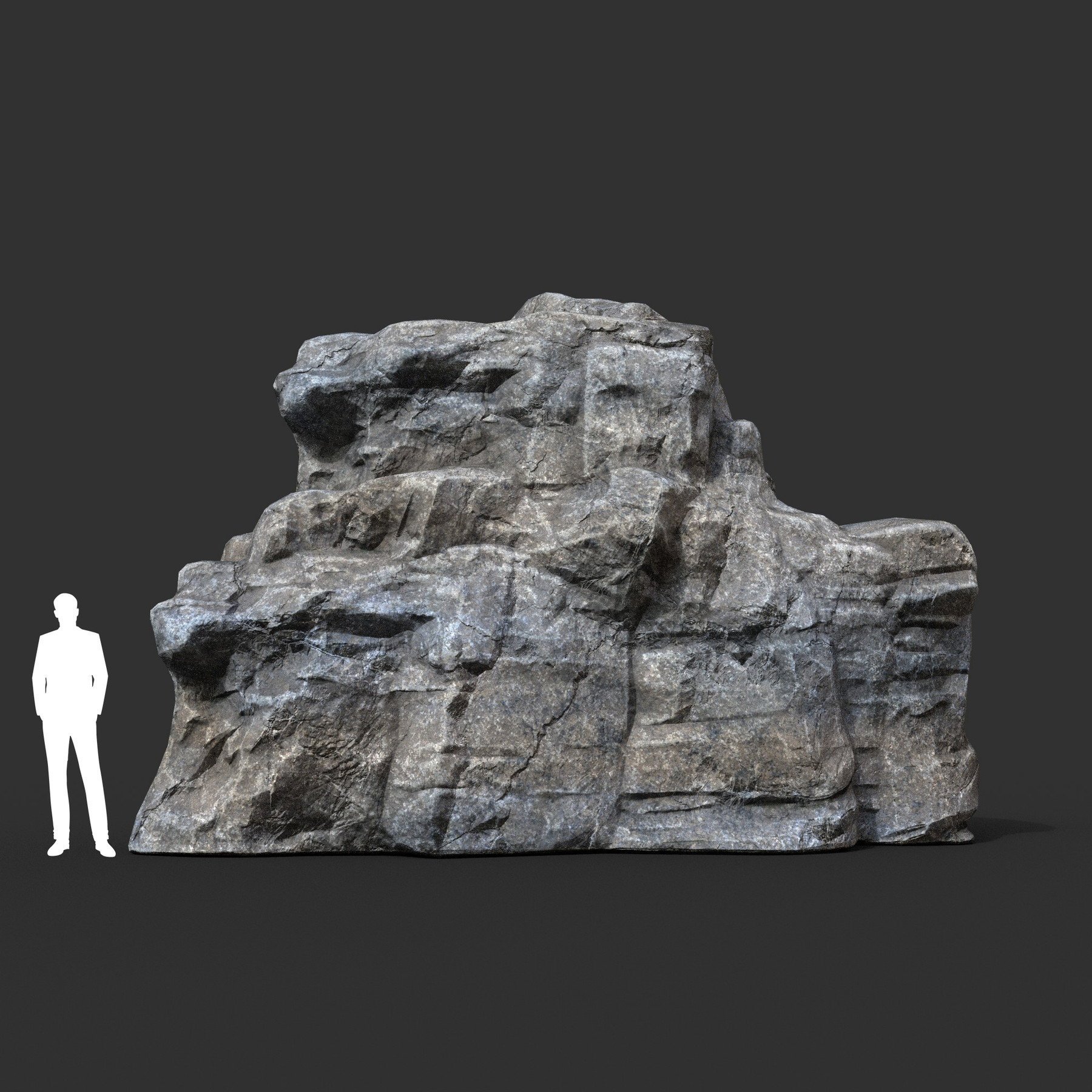 ArtStation - Low poly Gray Cliff Rock 2020 Package B | Game Assets