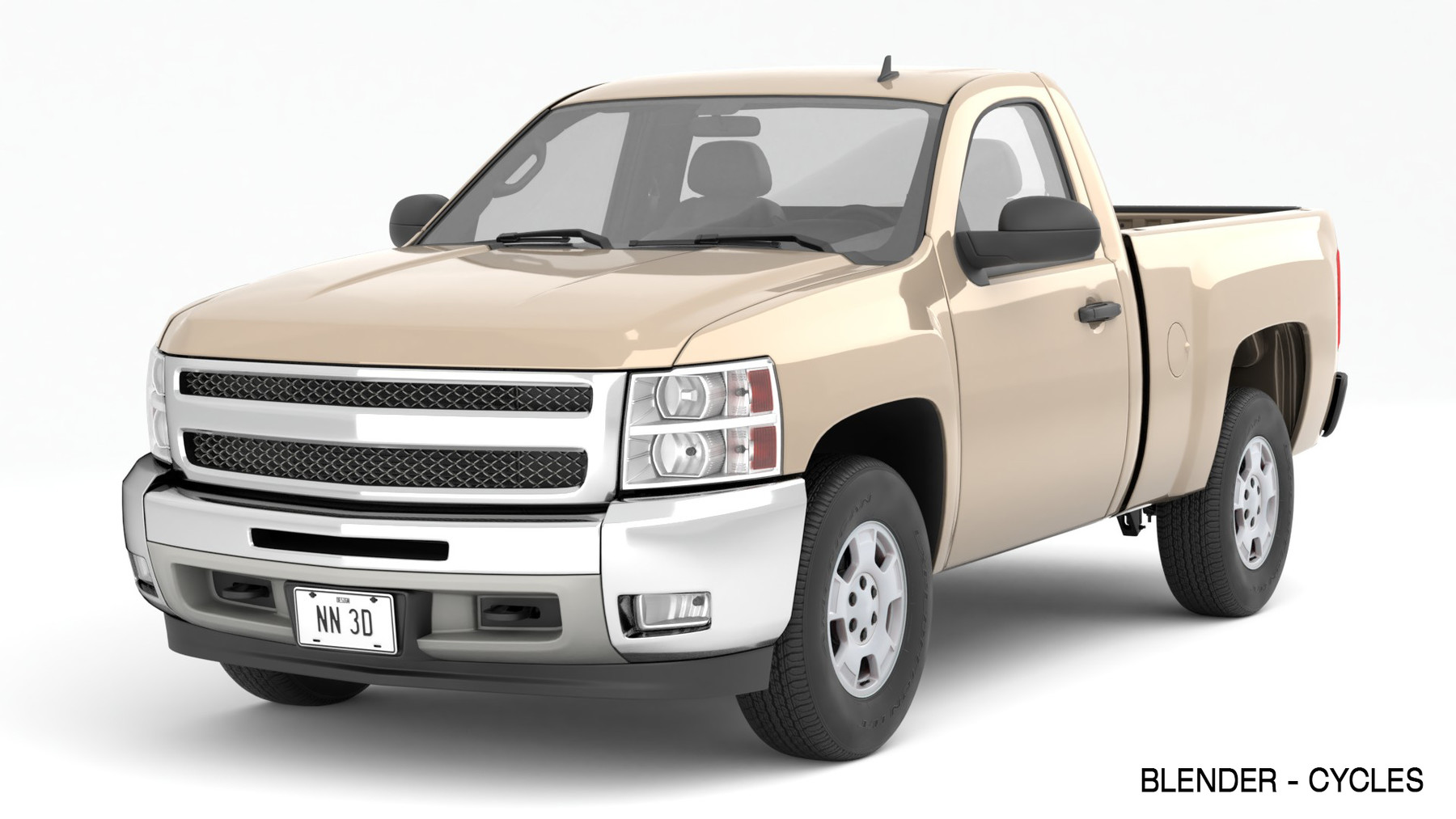 ArtStation - GENERIC PICKUP TRUCK 14 | Game Assets