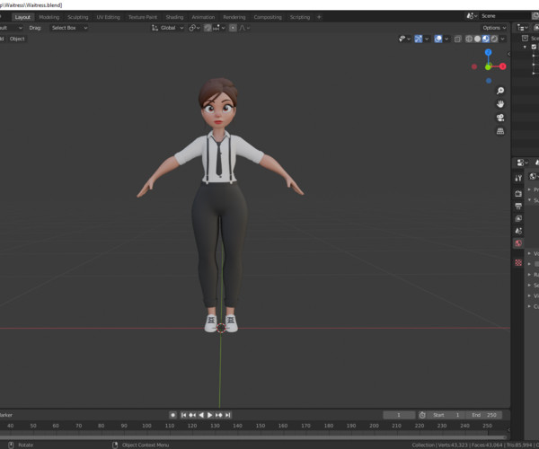 ArtStation - Waitress | Resources
