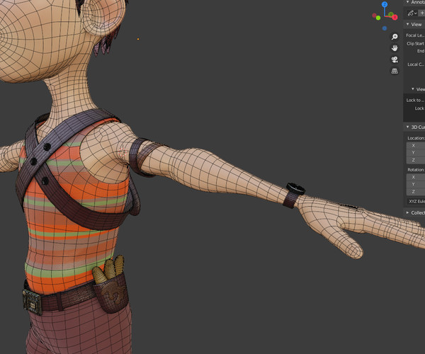 ArtStation - Stylized Character Boy - Blender Cycles And Eevee - Clark ...