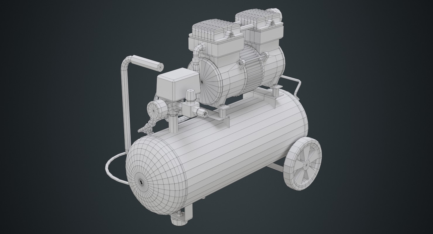 ArtStation - Air Compressor 3A | Game Assets