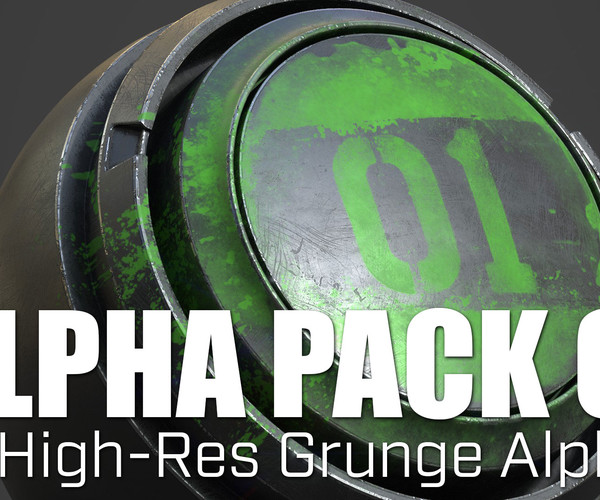 ArtStation - Alpha Pack 01 - Grunge | Brushes