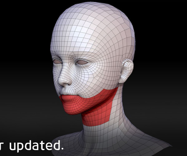 ArtStation - Female Head Base Mesh | Resources