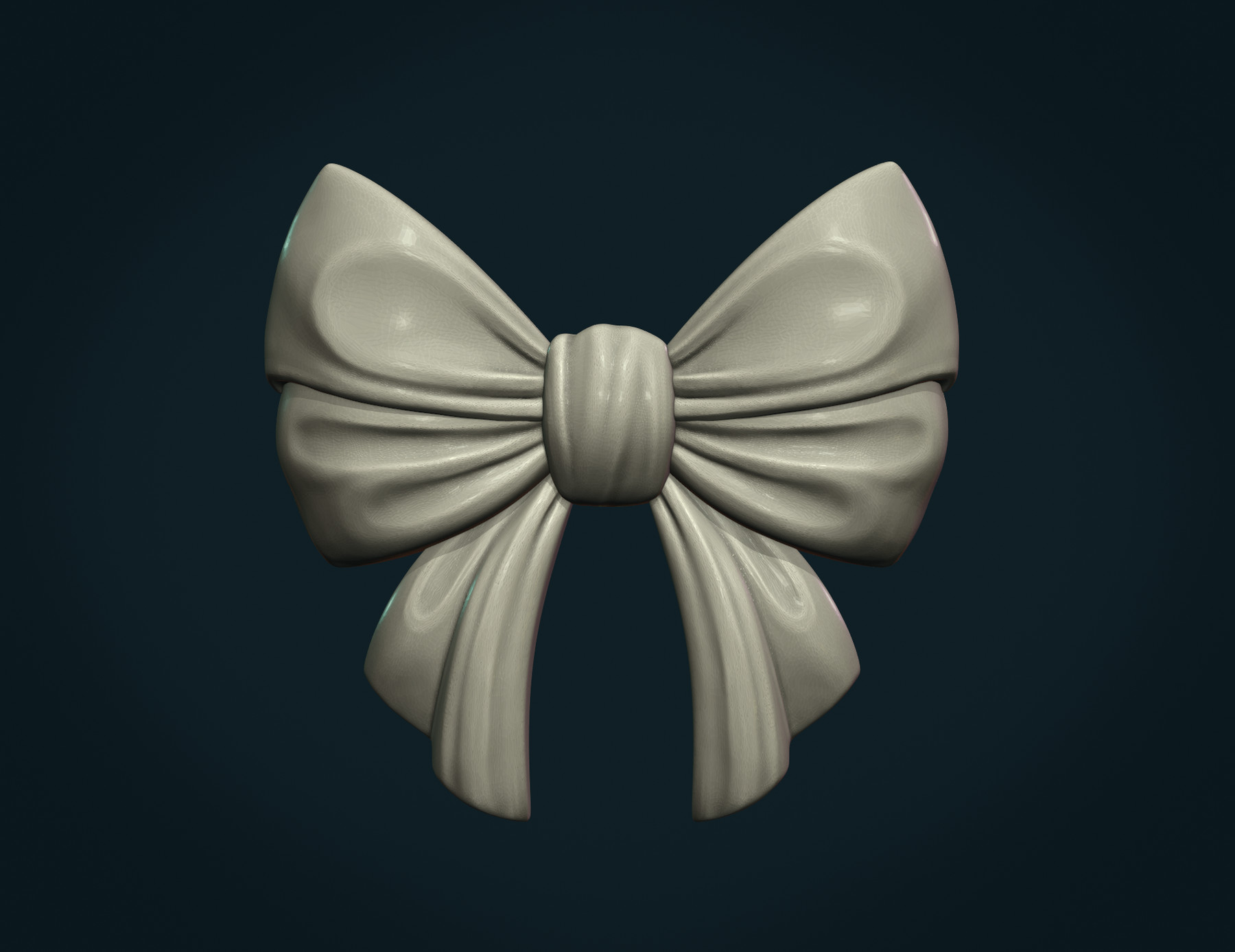 ArtStation - Bow Ribbon relief | Resources