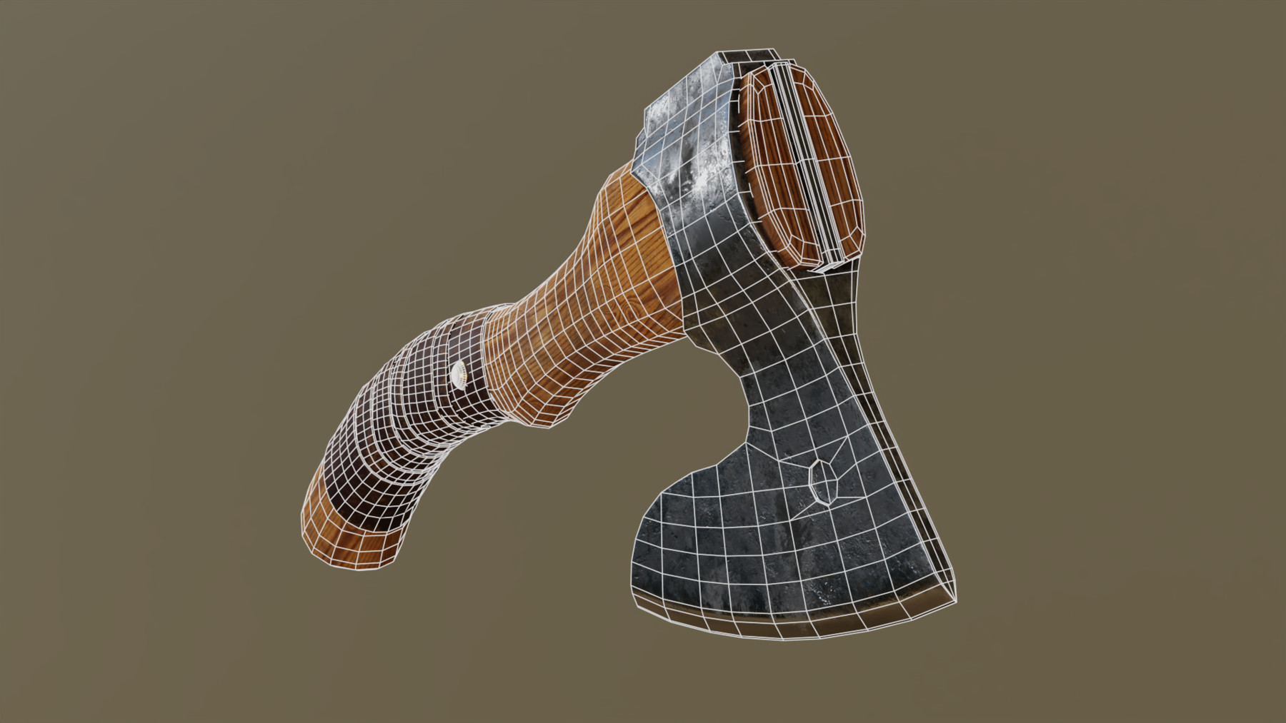 ArtStation - Axe low poly and high poly 3d model | Game Assets