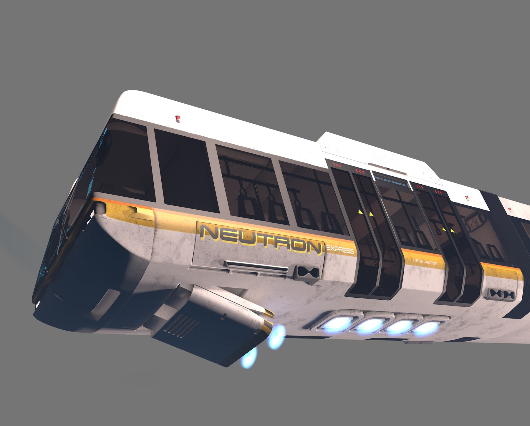 ArtStation - Cyberpunk Style Air Subway | Game Assets