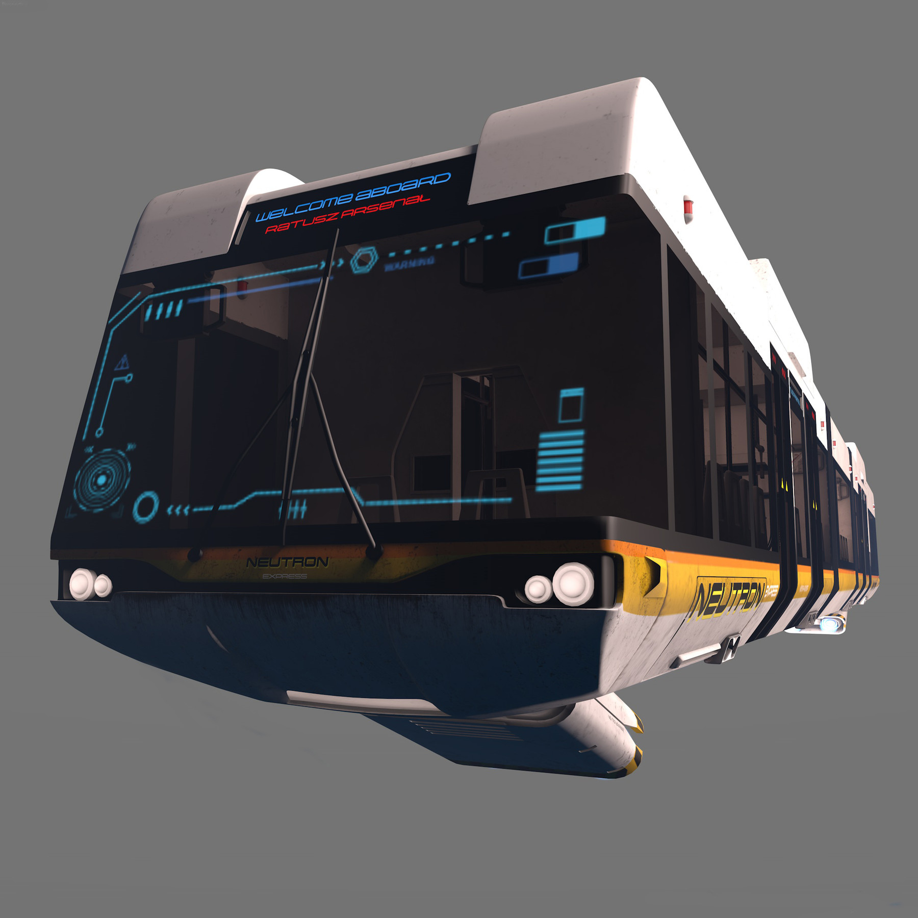 ArtStation - Cyberpunk Style Air Subway | Game Assets