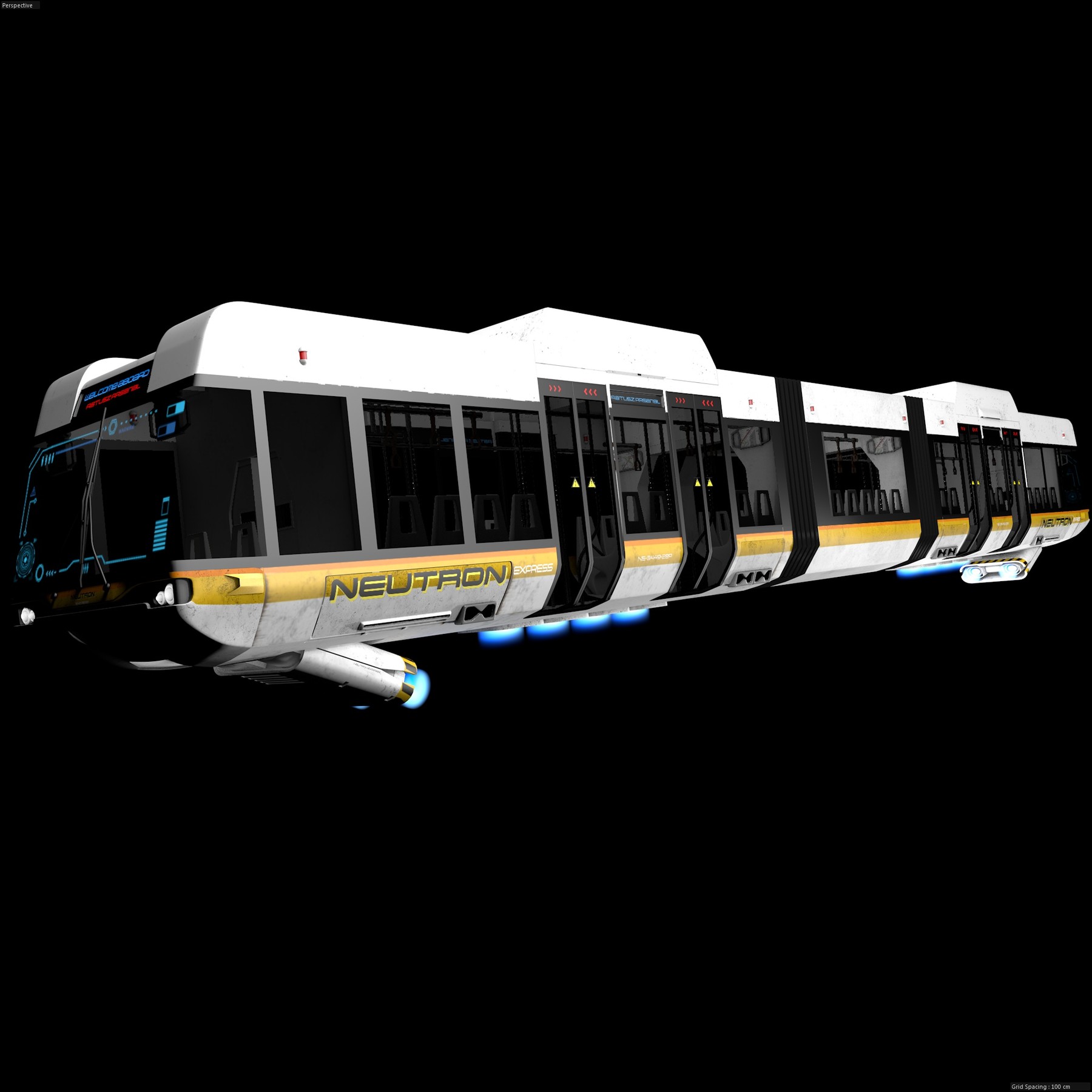 ArtStation - Cyberpunk Style Air Subway | Game Assets