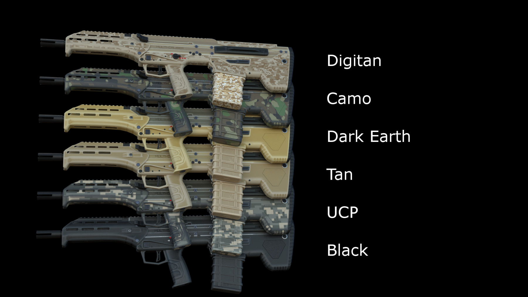 ArtStation - Modular Bullpup Rifle- Standard Variant | Game Assets