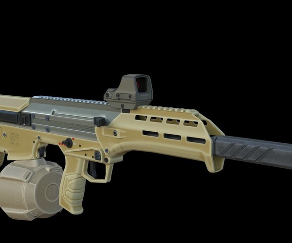 ArtStation - Modular Bullpup Rifle- Standard Variant | Game Assets