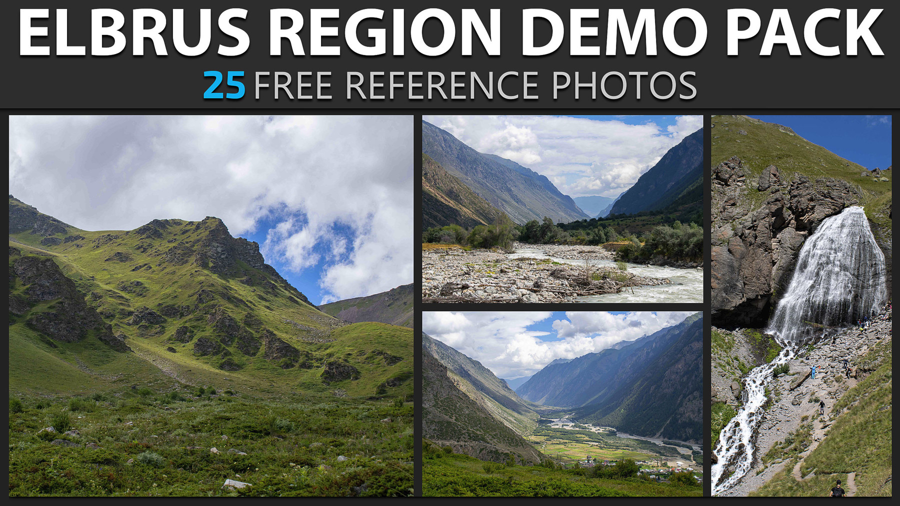 ArtStation - Elbrus Mountain Region - Free DEMO Reference Pack | Resources