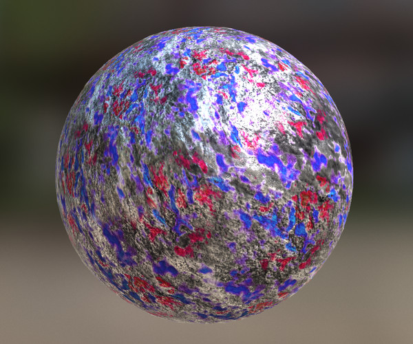 ArtStation - Black, Purple, Red and Blue Oxyded Metal Texture | Game Assets