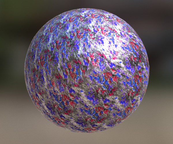 ArtStation - Black, Purple, Red and Blue Oxyded Metal Texture | Game Assets