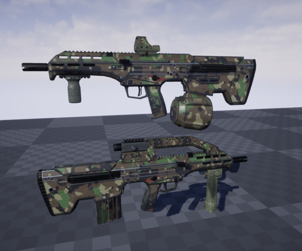 ArtStation - Modular Bullpup Rifle- Standard Variant | Game Assets