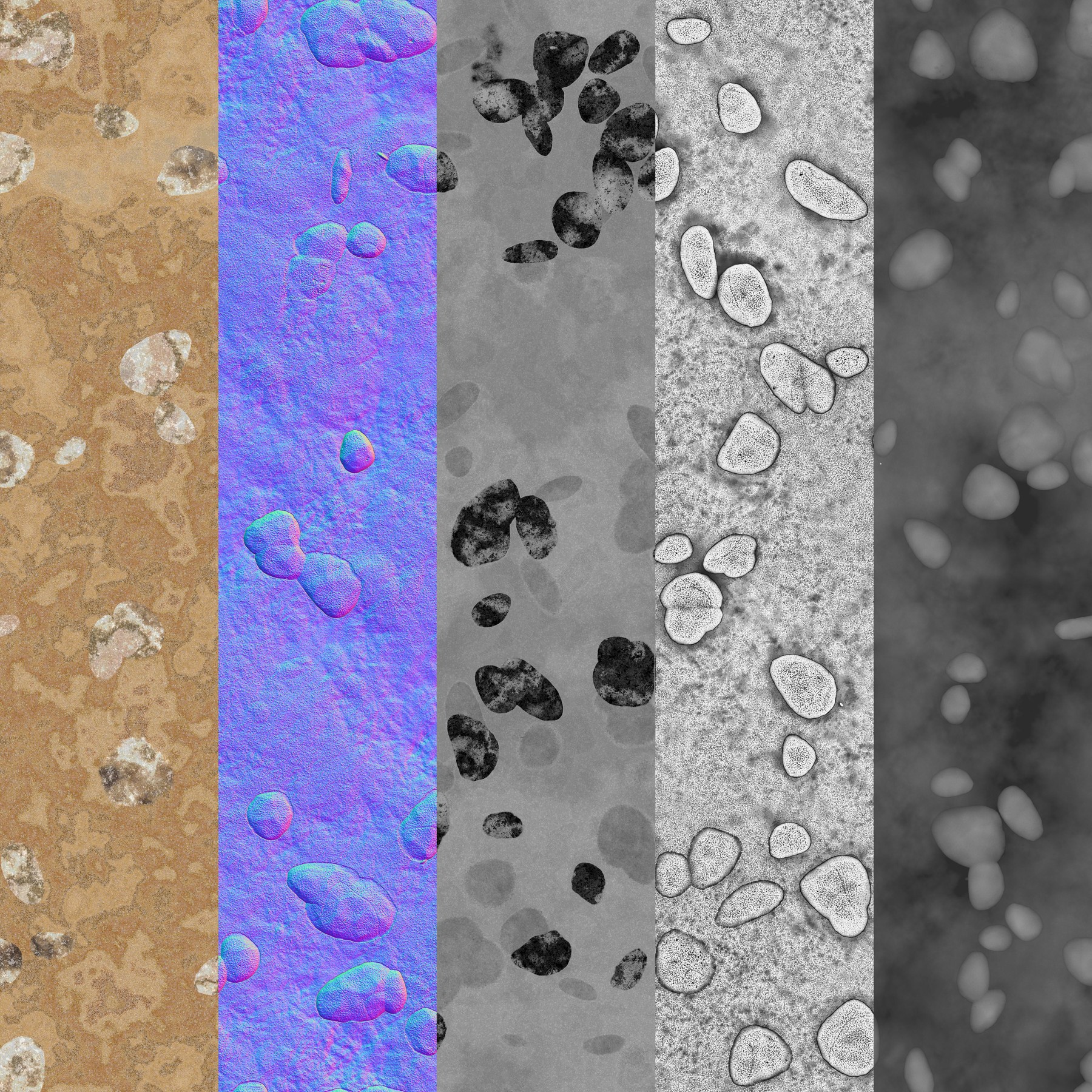 ArtStation - 220. Pebbles#02 | Game Assets