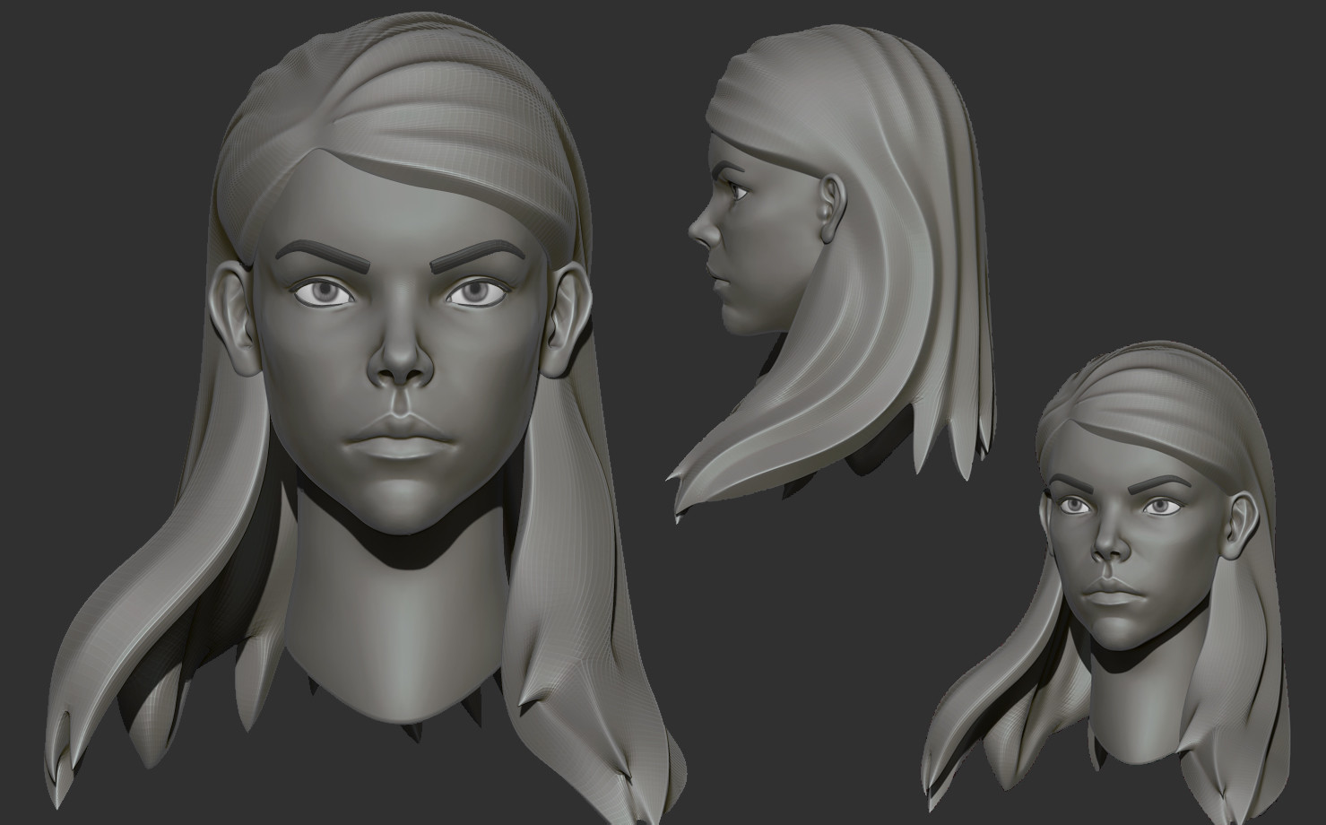 ArtStation - Female Head Sketch | Resources