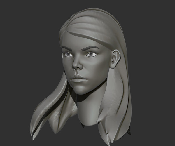 ArtStation - Female Head Sketch | Resources