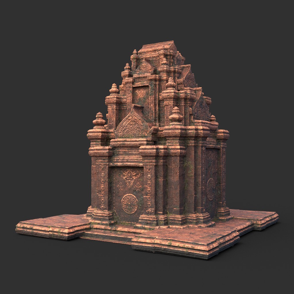 ArtStation - Ruin Ancient Temple - Khmer Architecture Pack A-01 | Resources