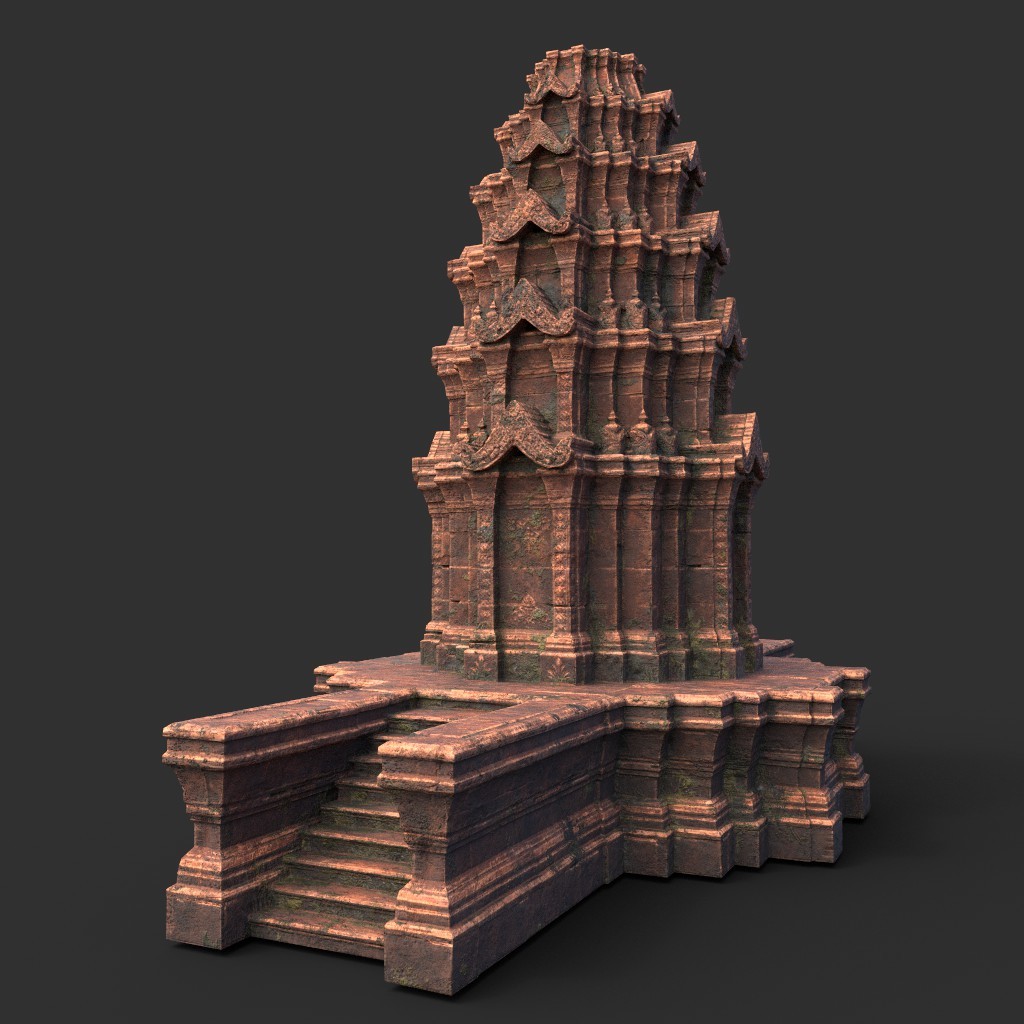 ArtStation - Ruin Ancient Temple - Khmer Architecture Pack A-01 | Resources