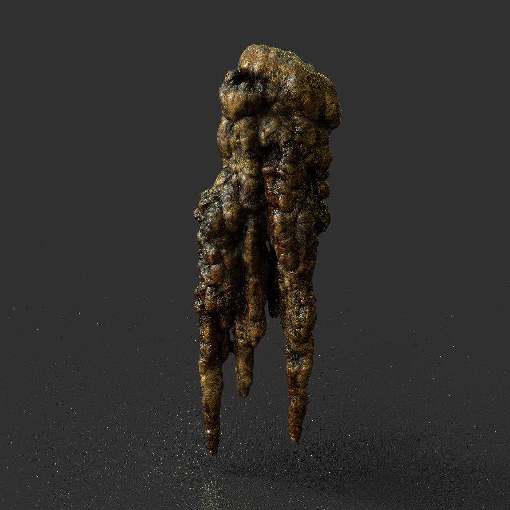 ArtStation - Low poly Brown Stalactite Cave Rock Modular Pack B 200221 ...