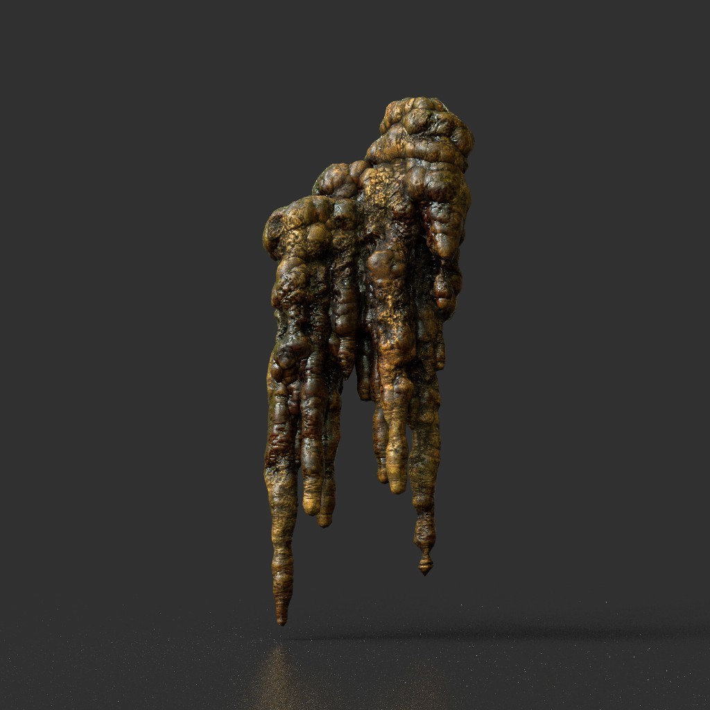 ArtStation - Low poly Brown Stalactite Cave Rock Modular Pack B 200221 ...