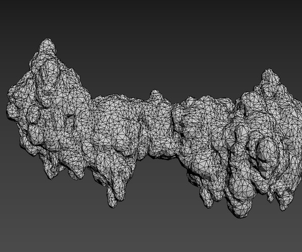 ArtStation - Low poly Yellow Stalactite Cave Rock Modular Pack 200215 ...