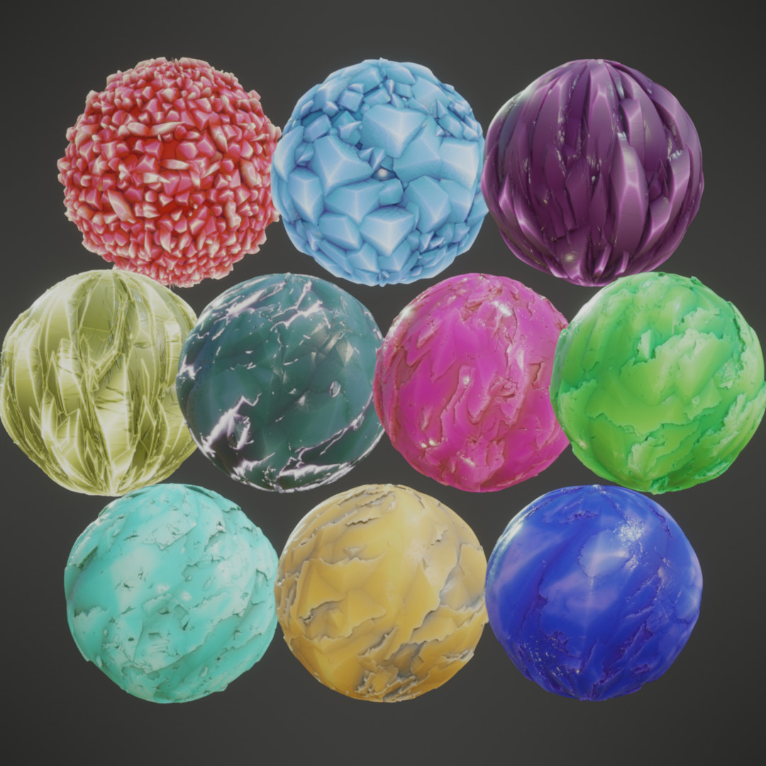 ArtStation - Stylized PBR Textures Bundle | Game Assets