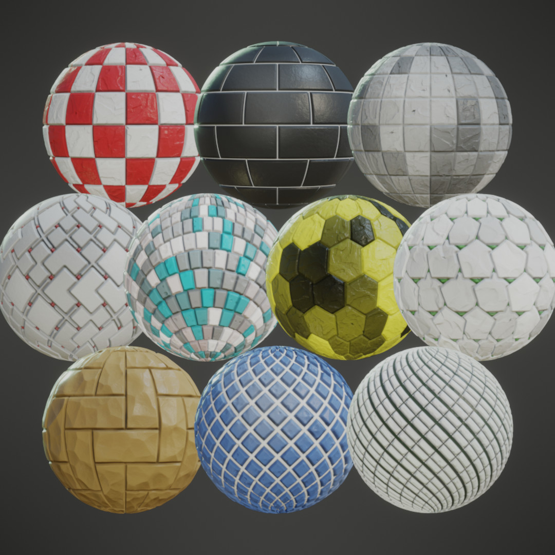 ArtStation - Stylized PBR Textures Bundle | Game Assets