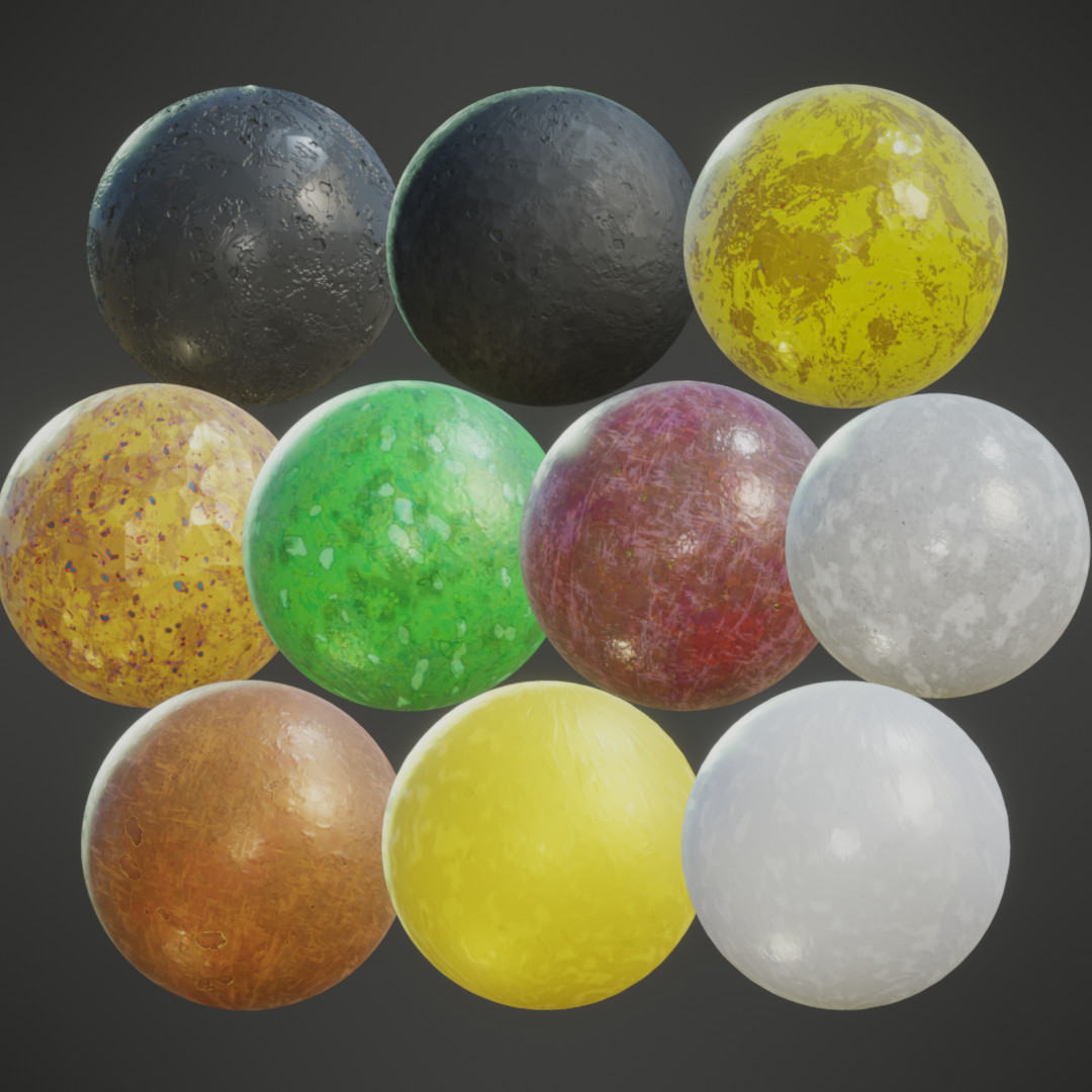 ArtStation - Stylized PBR Textures Bundle | Game Assets