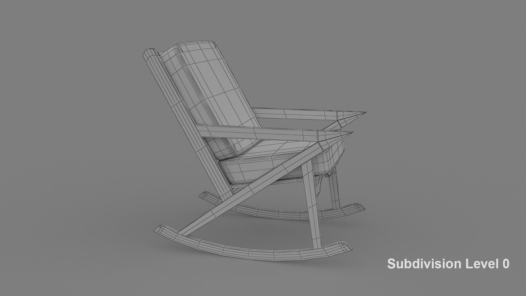 ArtStation - Wood Rocking Sofa Chair | Game Assets