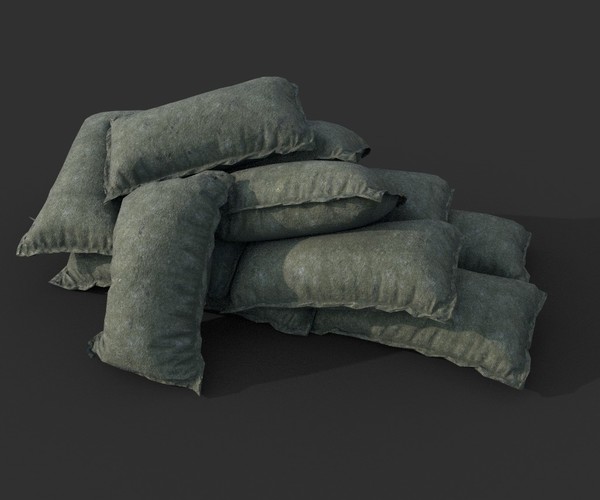 ArtStation - FREE Low poly Barrier Sandbag Pack 200203 | Game Assets