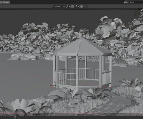 ArtStation - Gazebo Scene | Resources