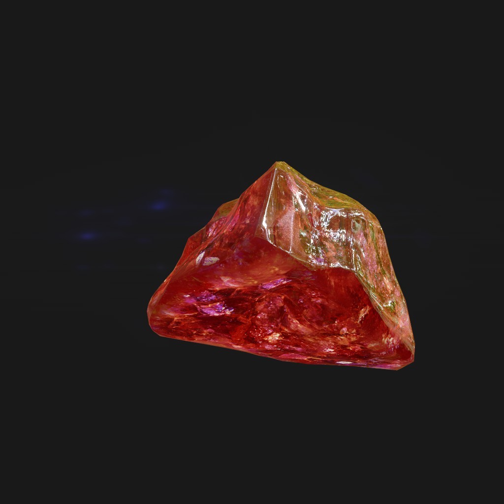 ArtStation - Low poly Red Gemstone Pack 200115 | Game Assets
