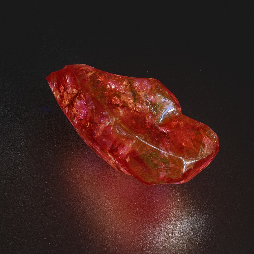 ArtStation - Low poly Red Gemstone Pack 200115 | Game Assets