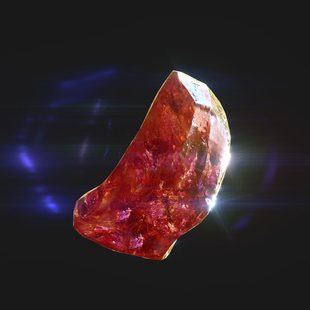 ArtStation - Low poly Red Gemstone Pack 200115 | Game Assets