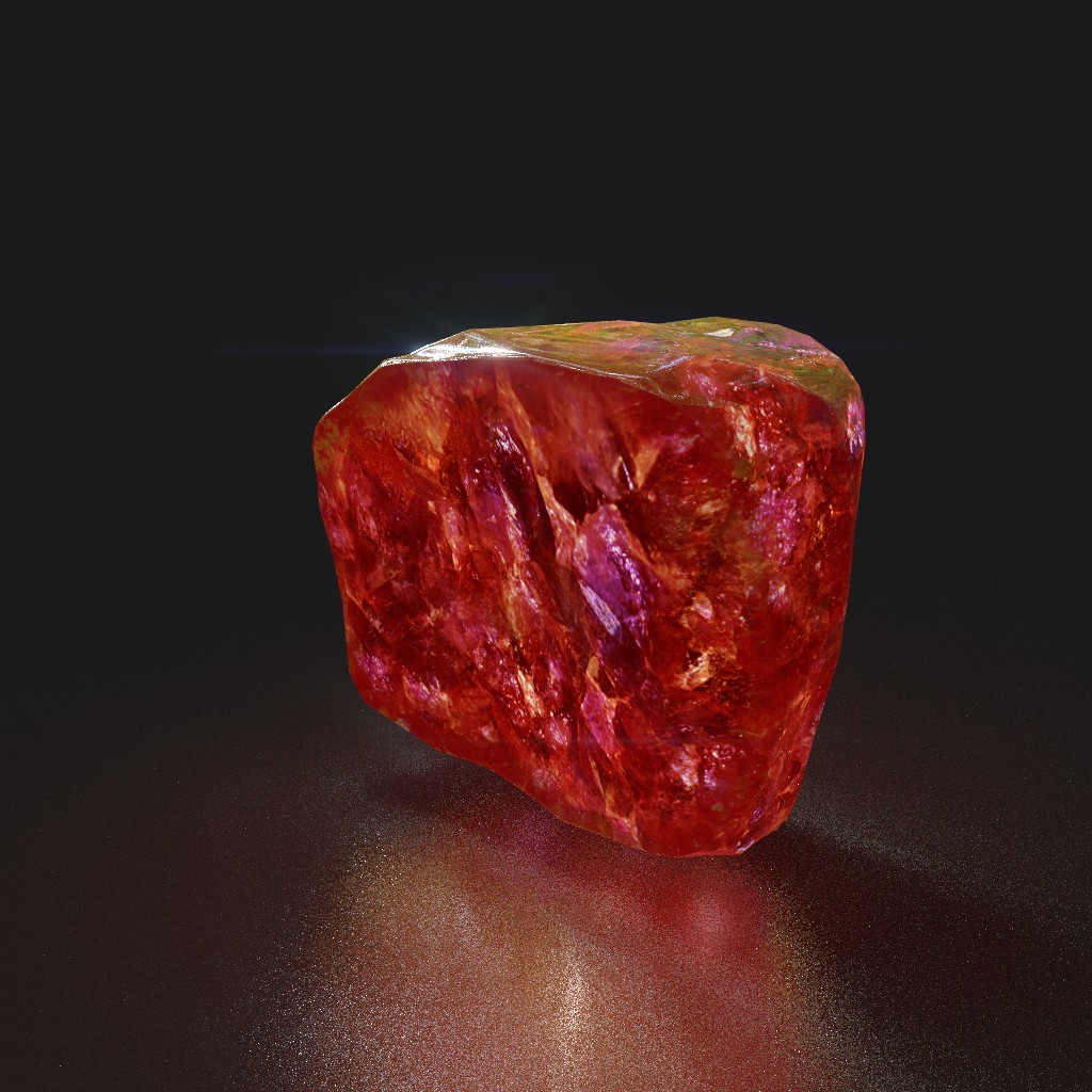 ArtStation - Low poly Red Gemstone Pack 200115 | Game Assets