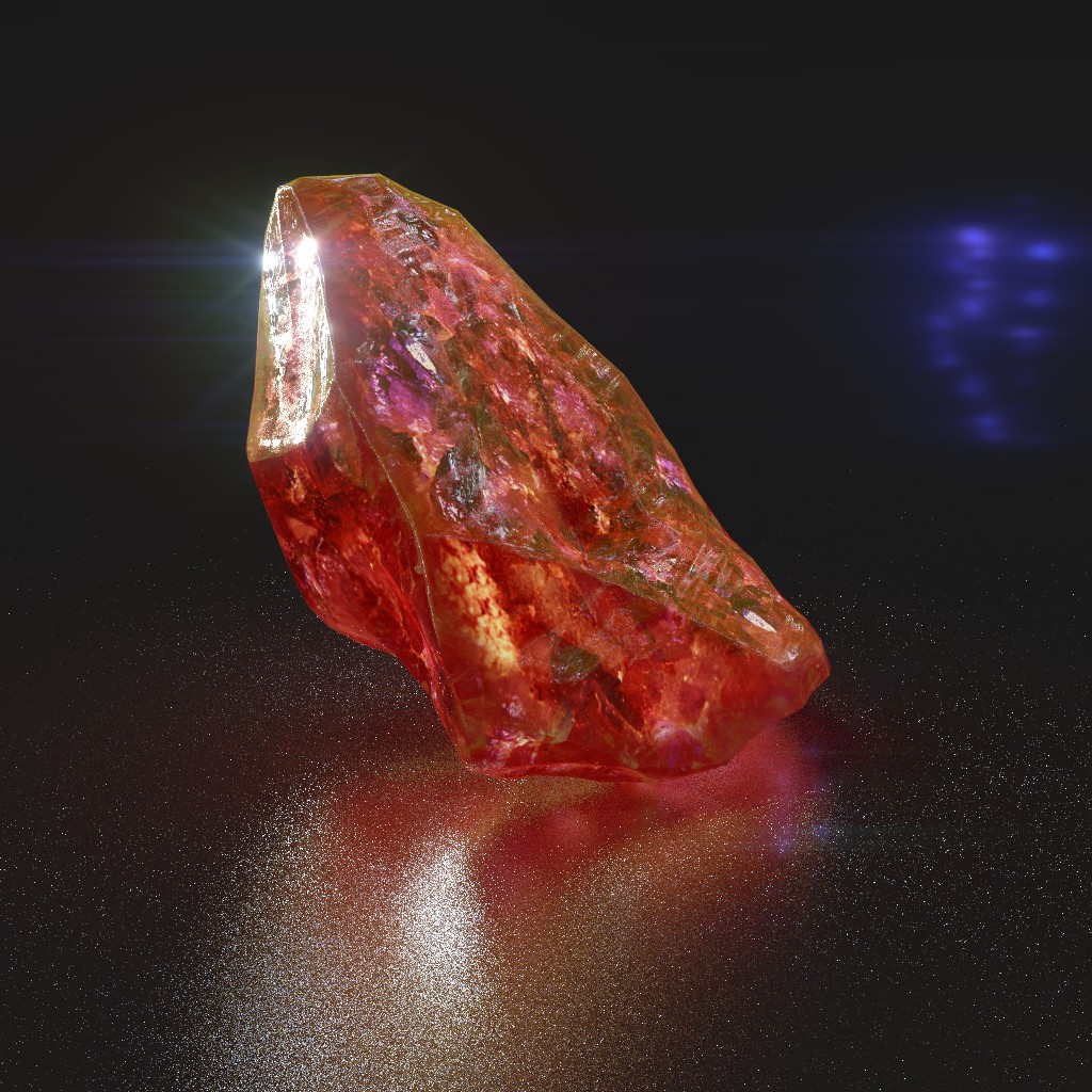 ArtStation - Low poly Red Gemstone Pack 200115 | Game Assets